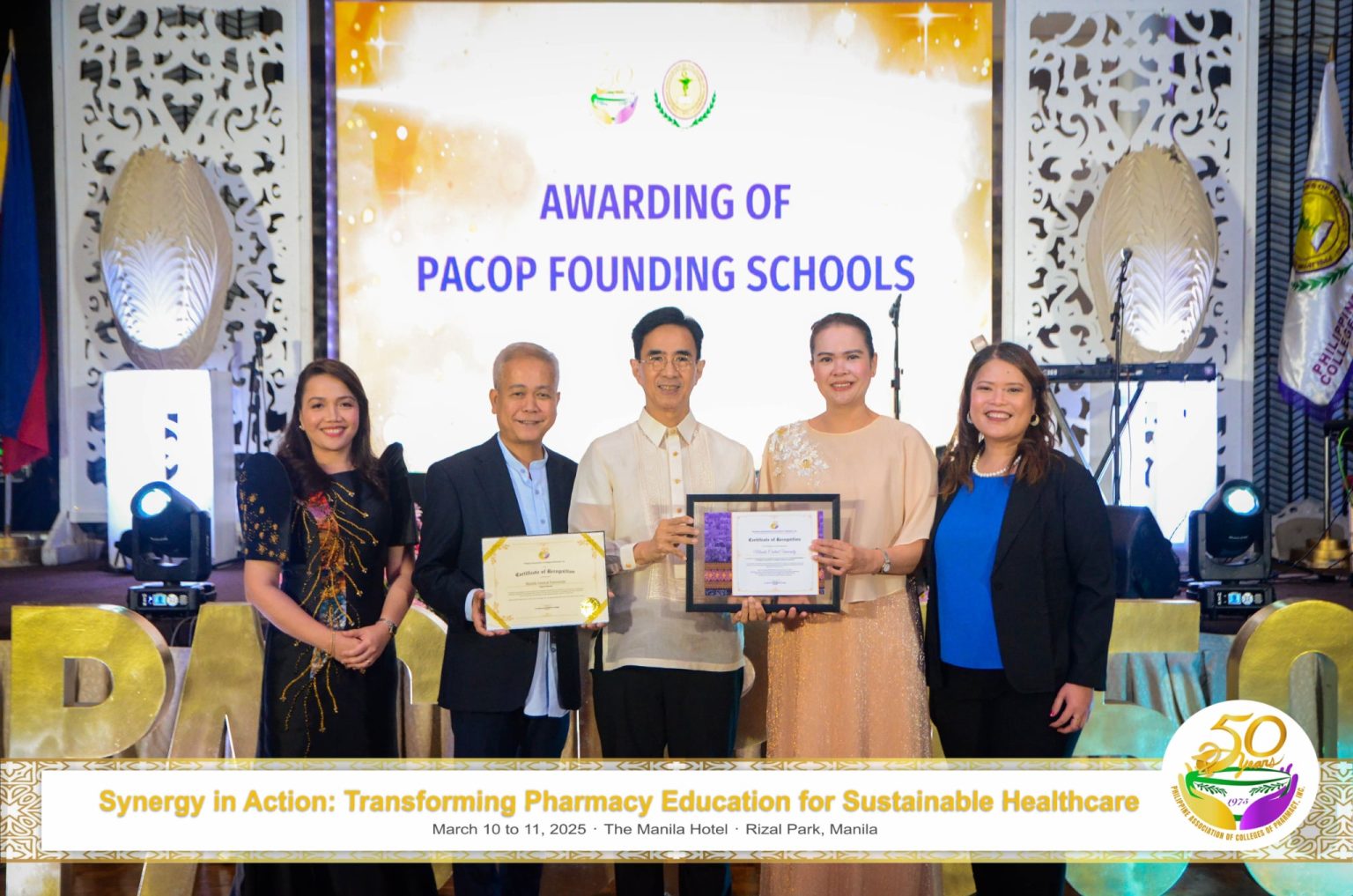 MCU Honored as Founding Member of PACOP – Alumni